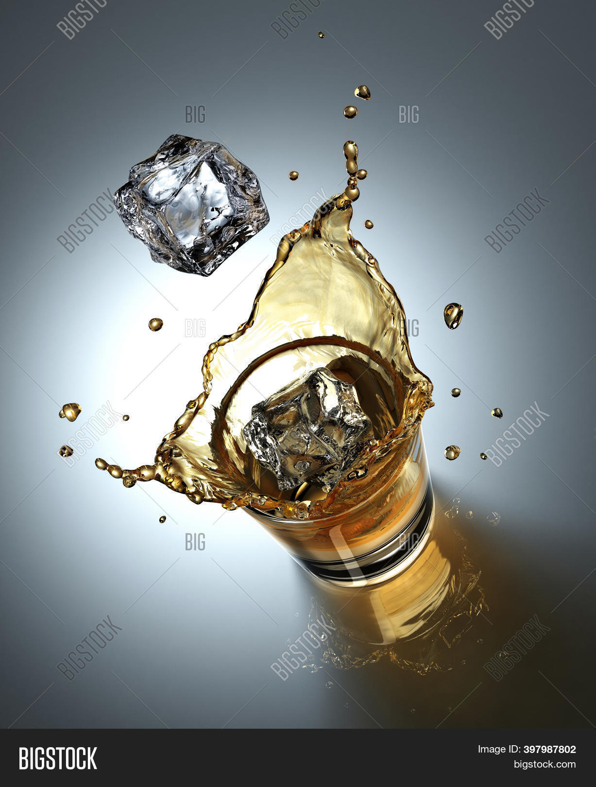 Ice Cubes Throwing Image & Photo (Free Trial) | Bigstock