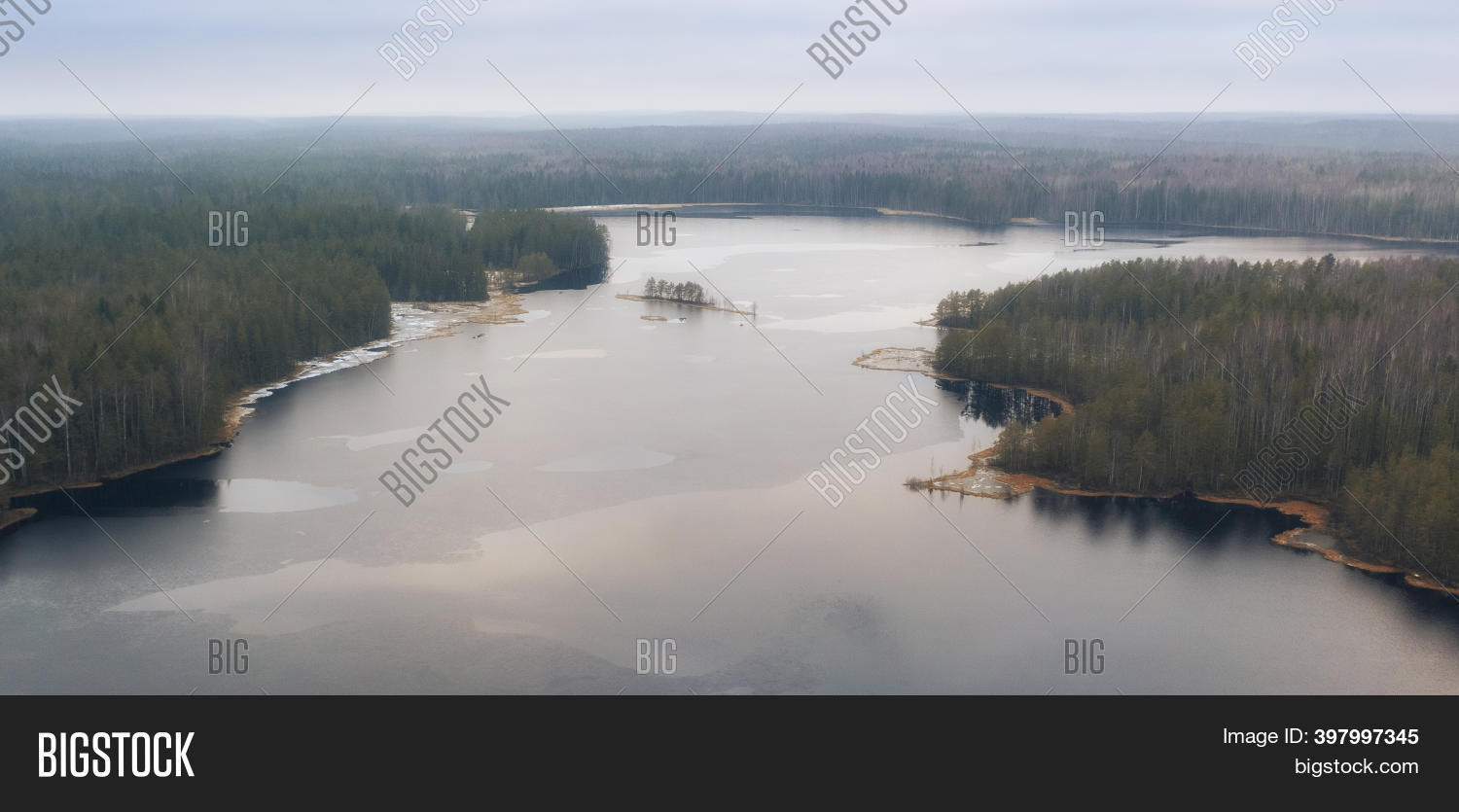 Small Island Lake Image & Photo (Free Trial) | Bigstock