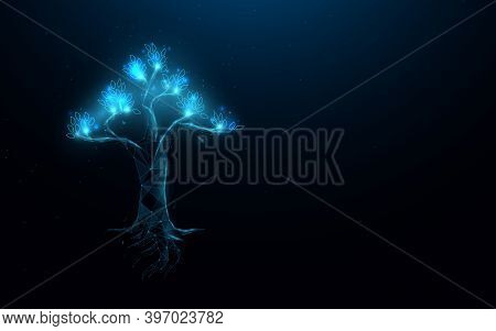 Tree Futuristic Vector & Photo (Free Trial) | Bigstock
