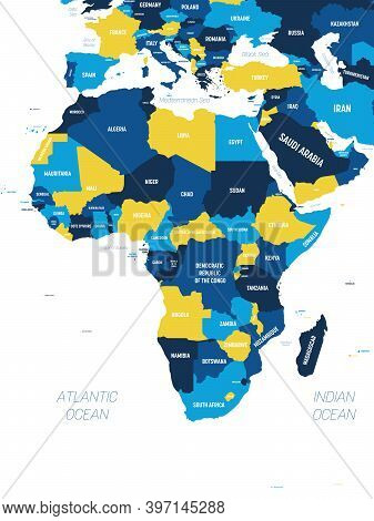 Africa Map - Brown Vector & Photo (Free Trial) | Bigstock