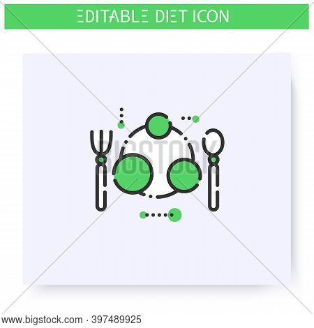 Portion Size Plate Vector & Photo (Free Trial) | Bigstock