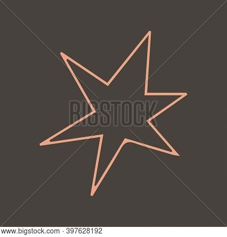 Six Rays Star Poster Vector & Photo (Free Trial) | Bigstock