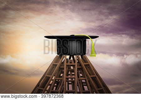 Graduate Cap On Top Image & Photo (Free Trial) | Bigstock