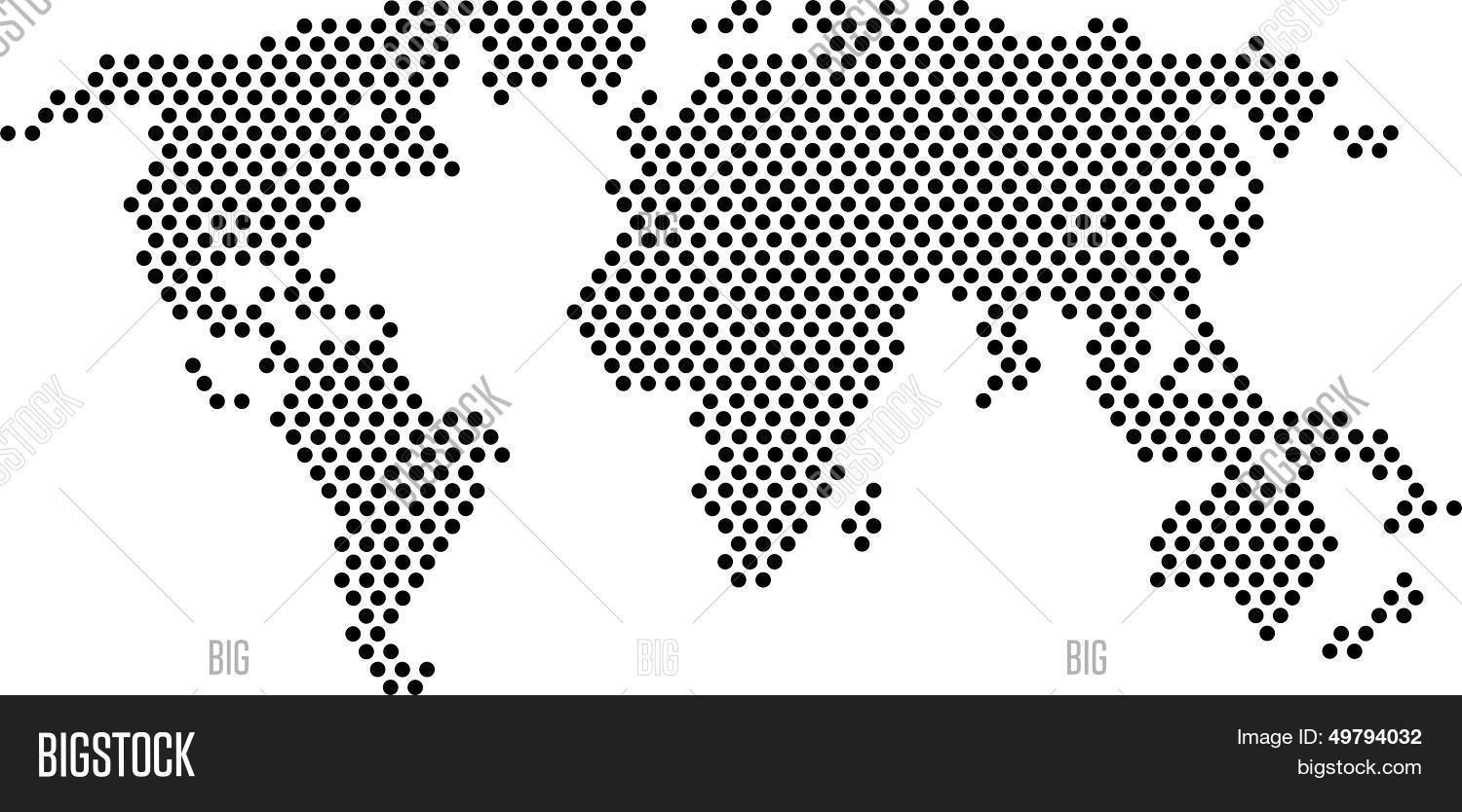 Black Dots - World Vector & Photo (Free Trial) | Bigstock
