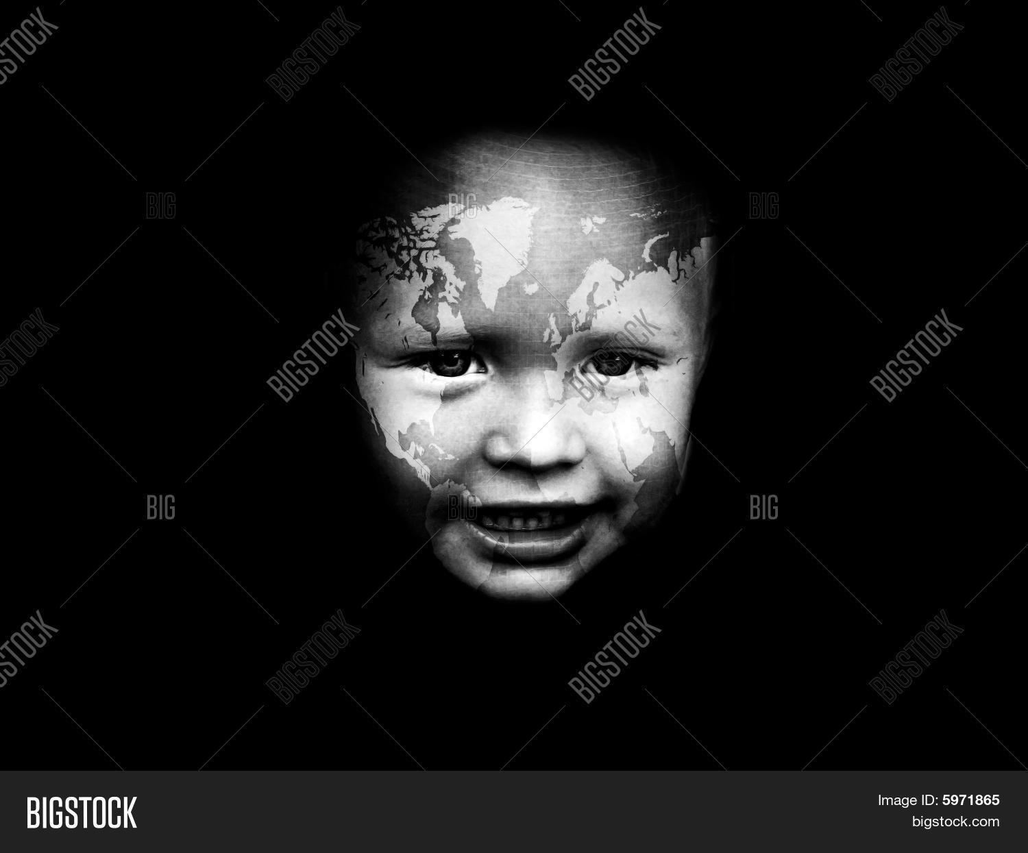Boy World On His Face Image & Photo (Free Trial) | Bigstock