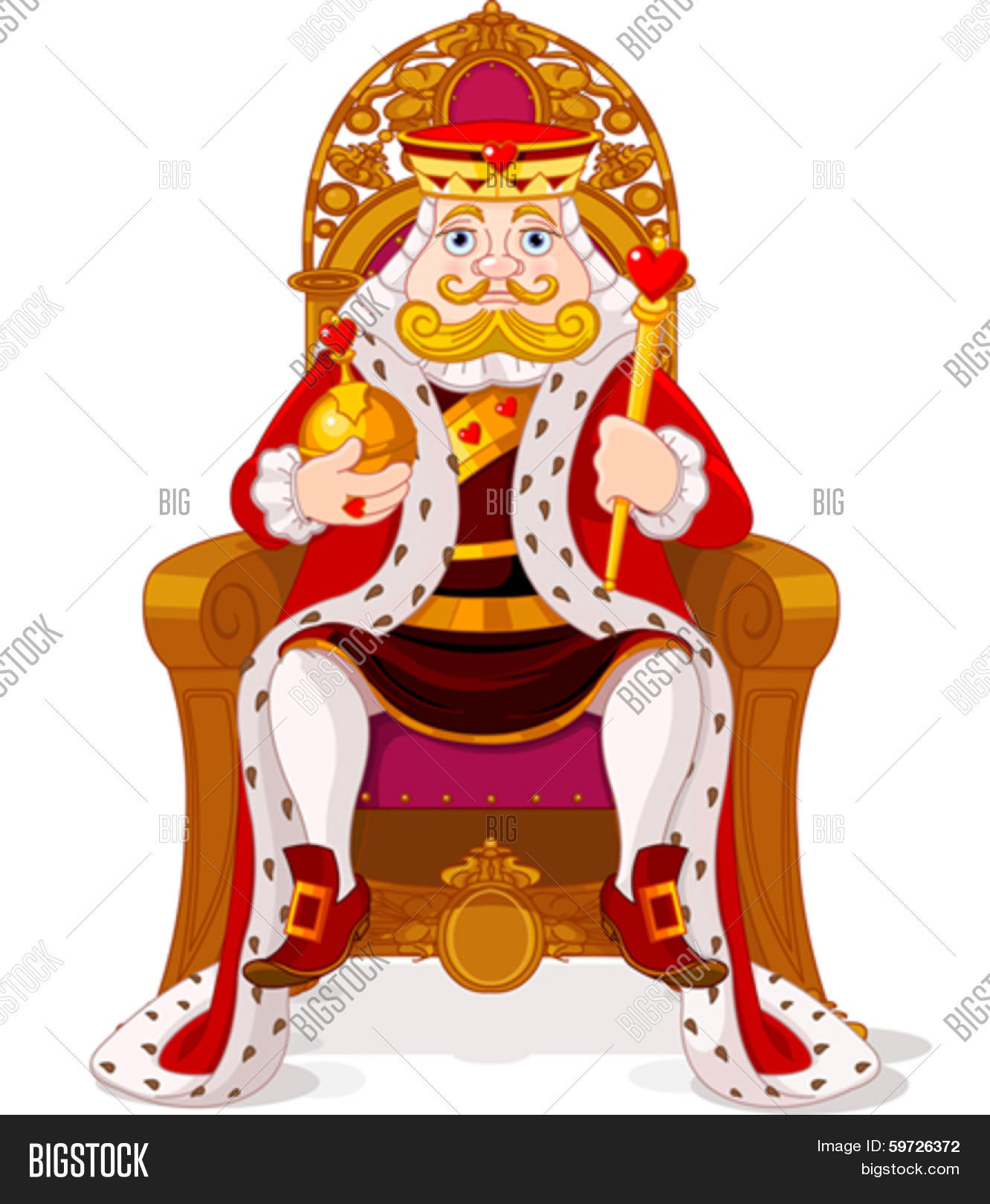 King Sitting On Vector & Photo (Free Trial) | Bigstock