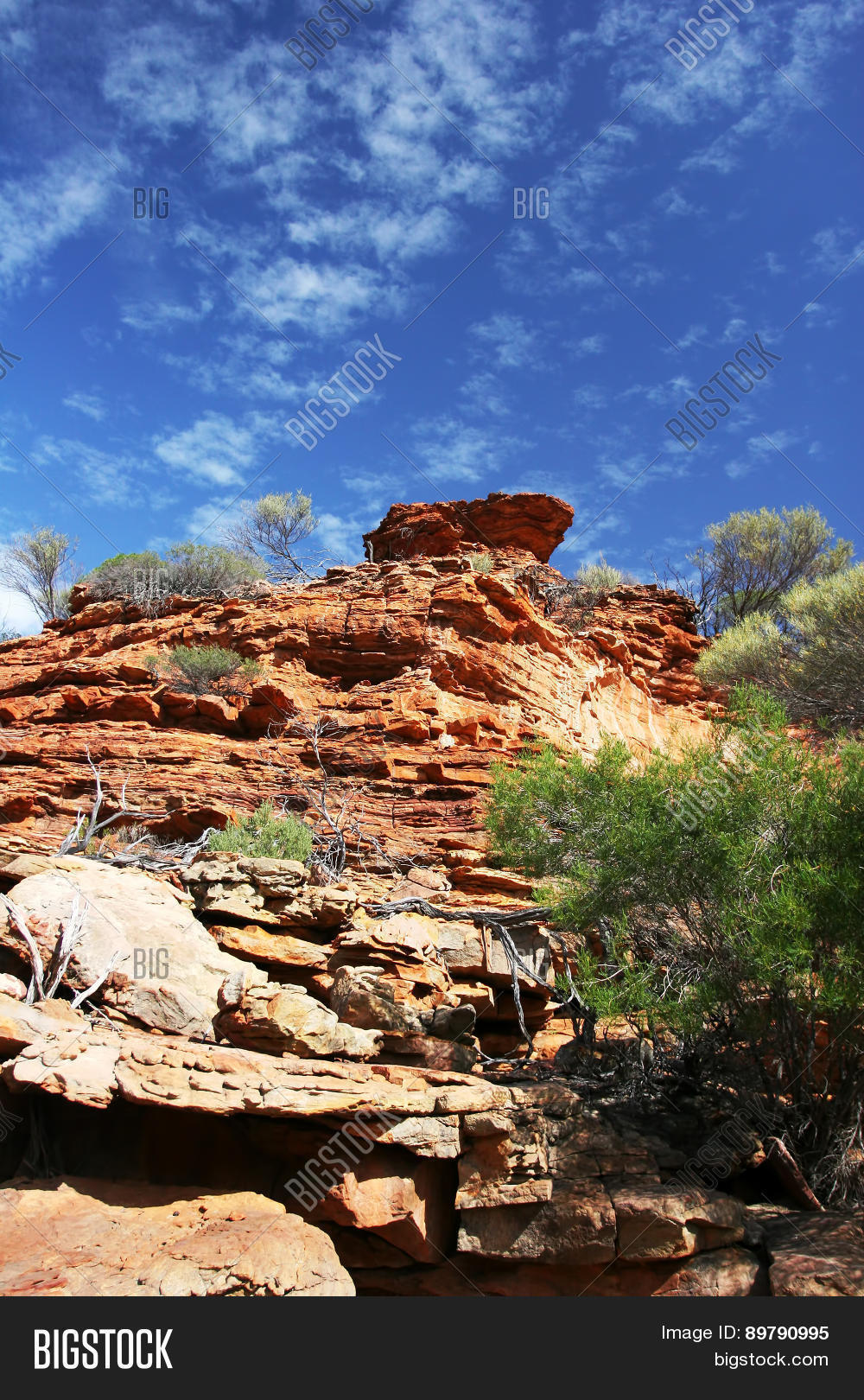 Red Layered Cliffs Image & Photo (Free Trial) | Bigstock