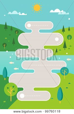 Stylized Road Map Vector & Photo (Free Trial) | Bigstock
