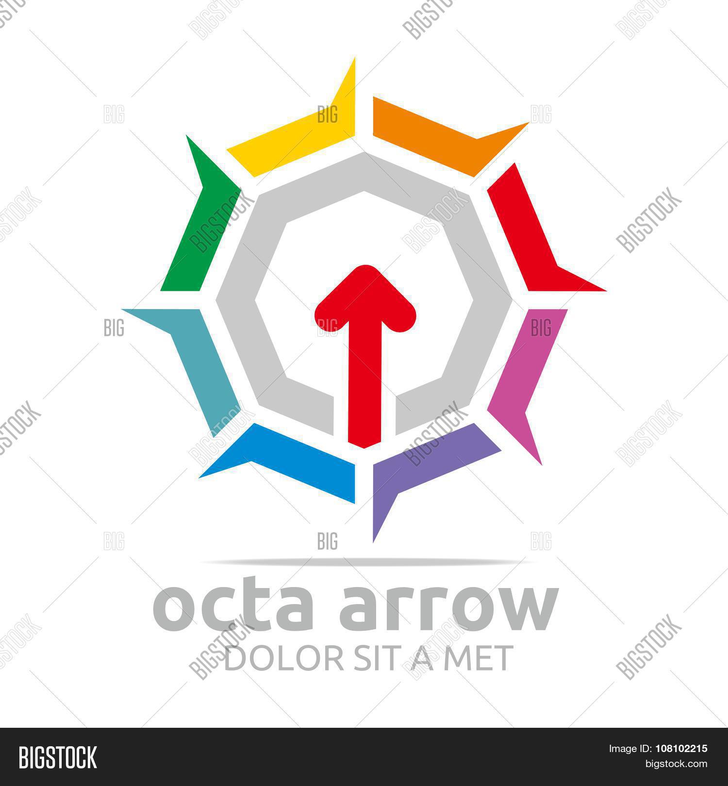 Logo Penta Arrow Vector & Photo (Free Trial) | Bigstock
