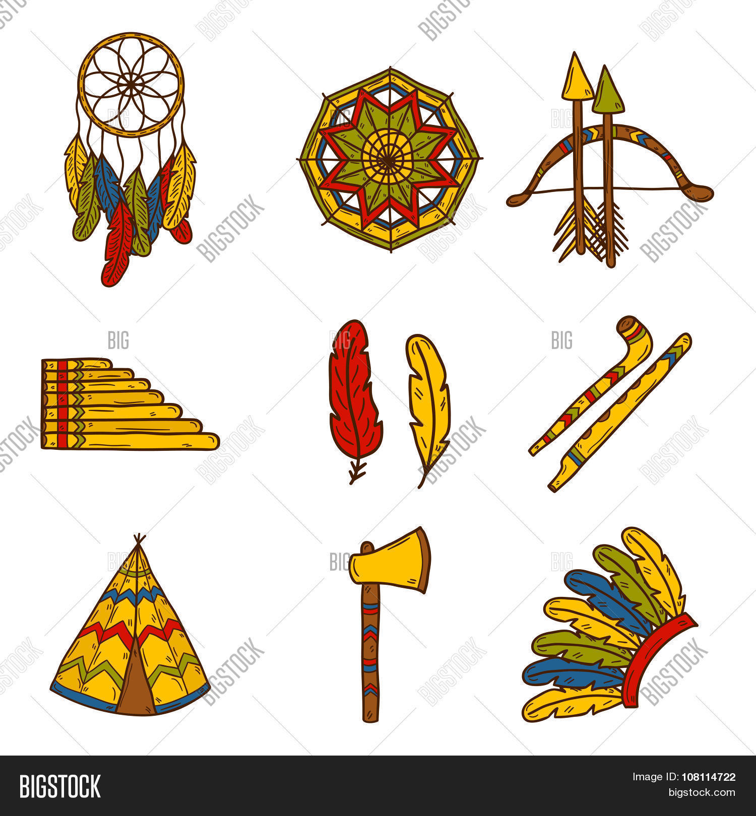 Native American Hand Vector & Photo (Free Trial) | Bigstock