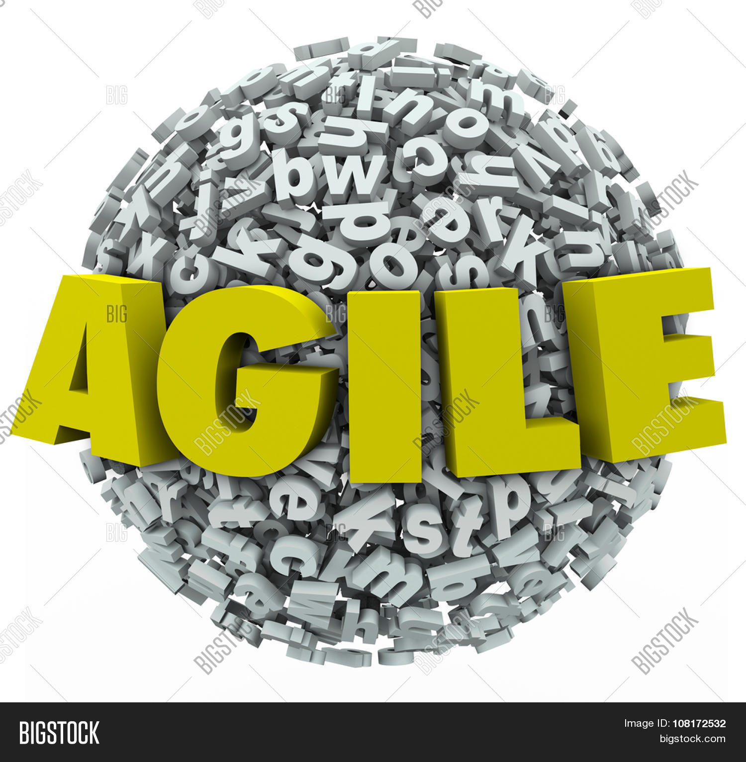 Agile Word 3d Letters Image & Photo (Free Trial) | Bigstock