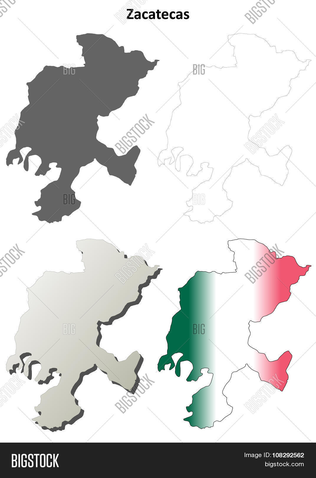 Zacatecas Blank Vector & Photo (Free Trial) | Bigstock