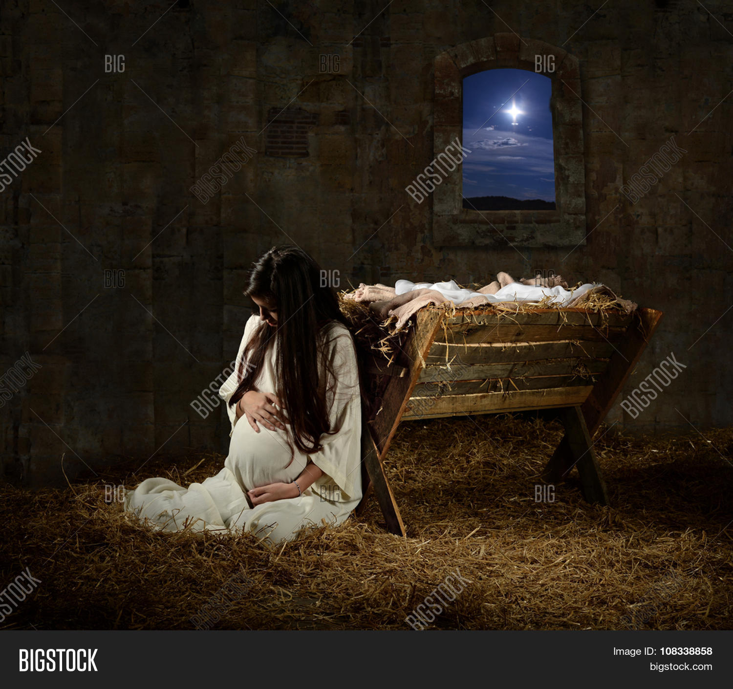 Young Pregnant Mary Image & Photo (Free Trial) | Bigstock