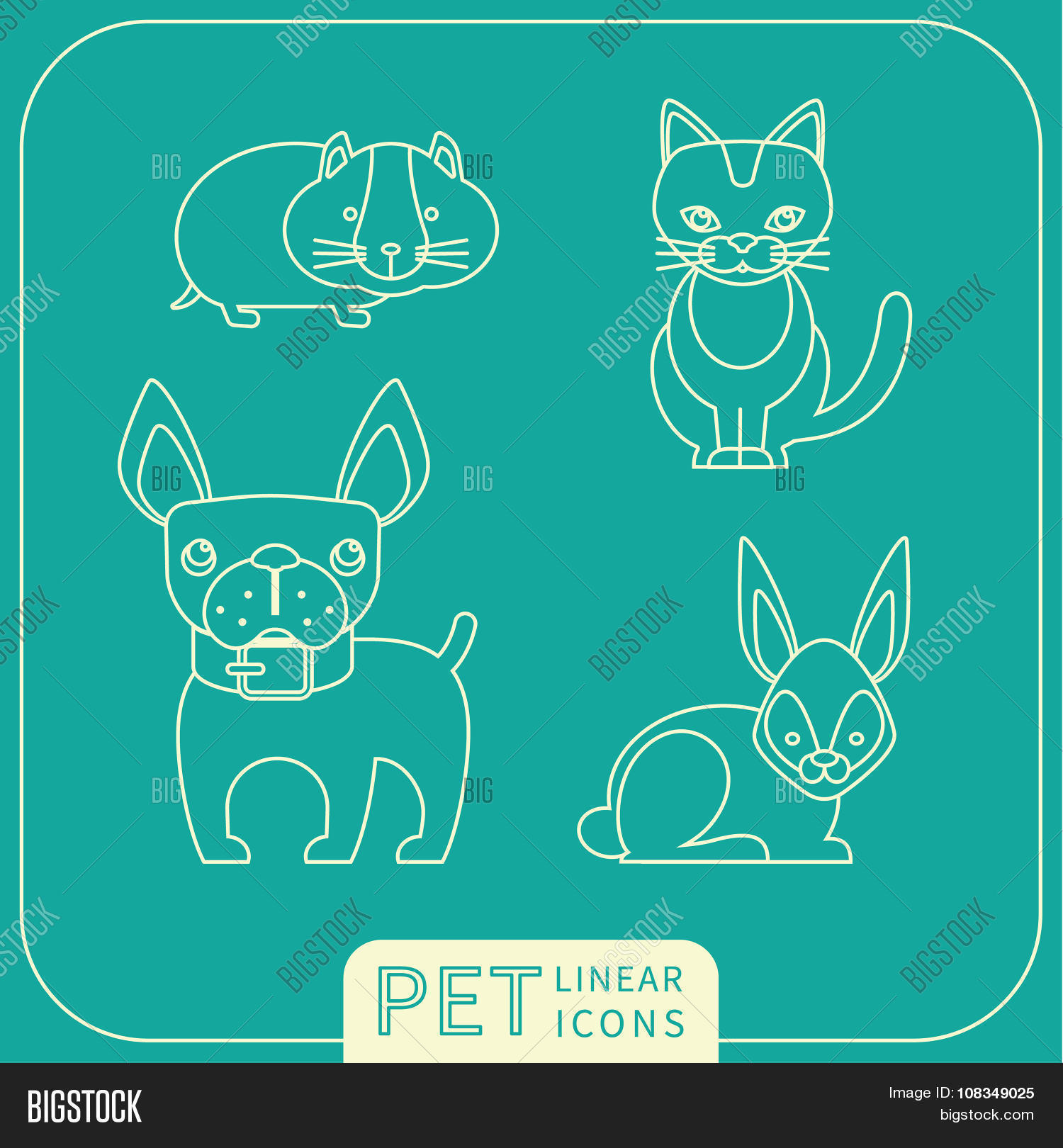 Vector Linear Icons Vector & Photo (Free Trial) | Bigstock