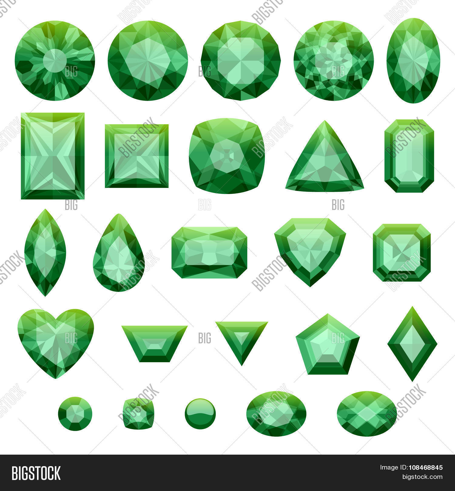 Set Realistic Green Vector & Photo (Free Trial) | Bigstock