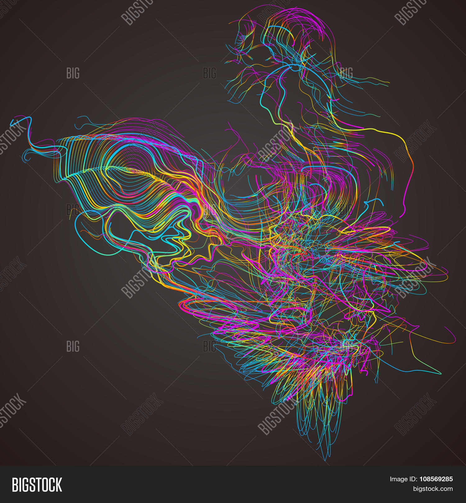 Moving Colorful Lines Vector & Photo (Free Trial) | Bigstock