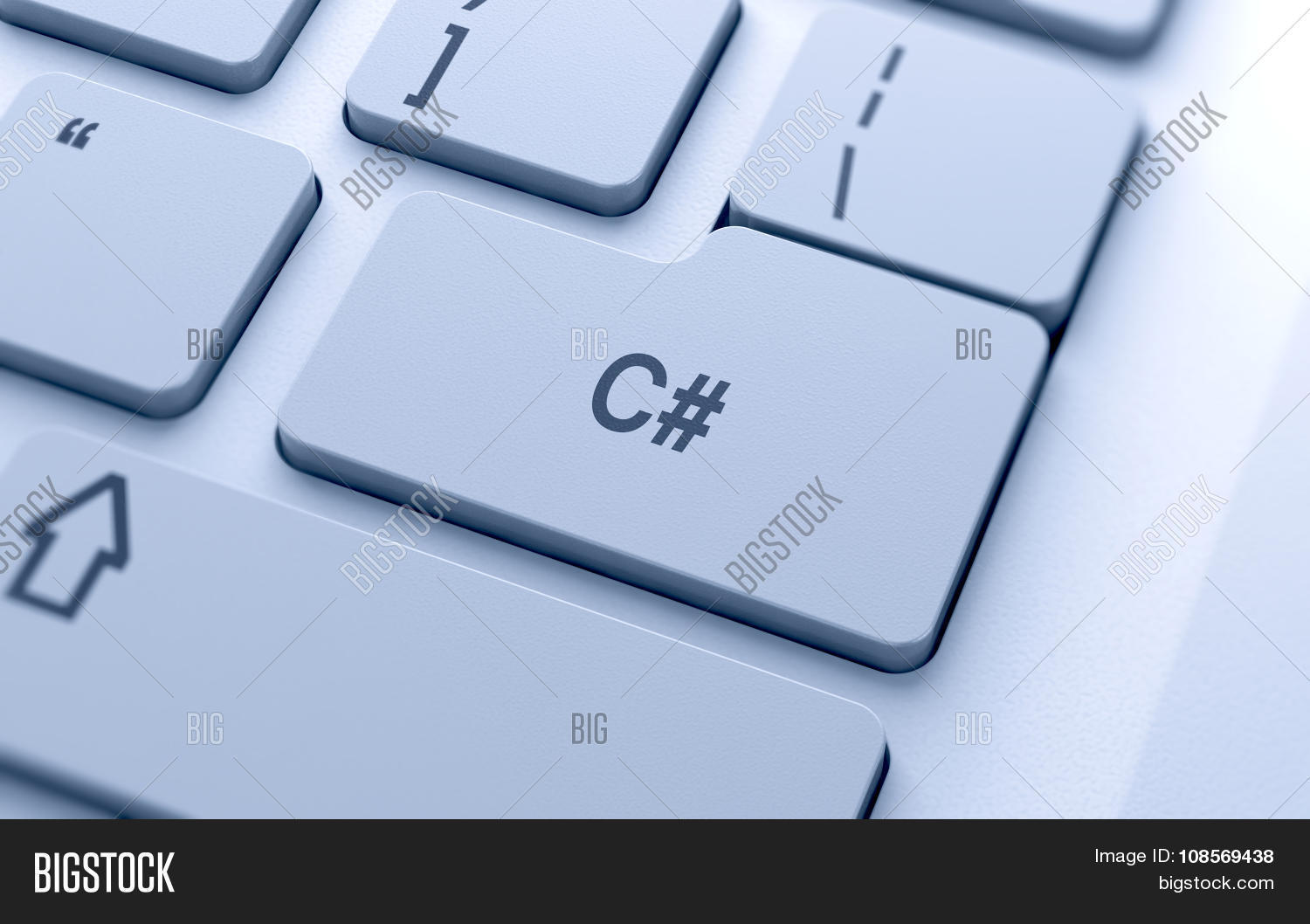 C Sharp Word Button On Image & Photo (Free Trial) | Bigstock