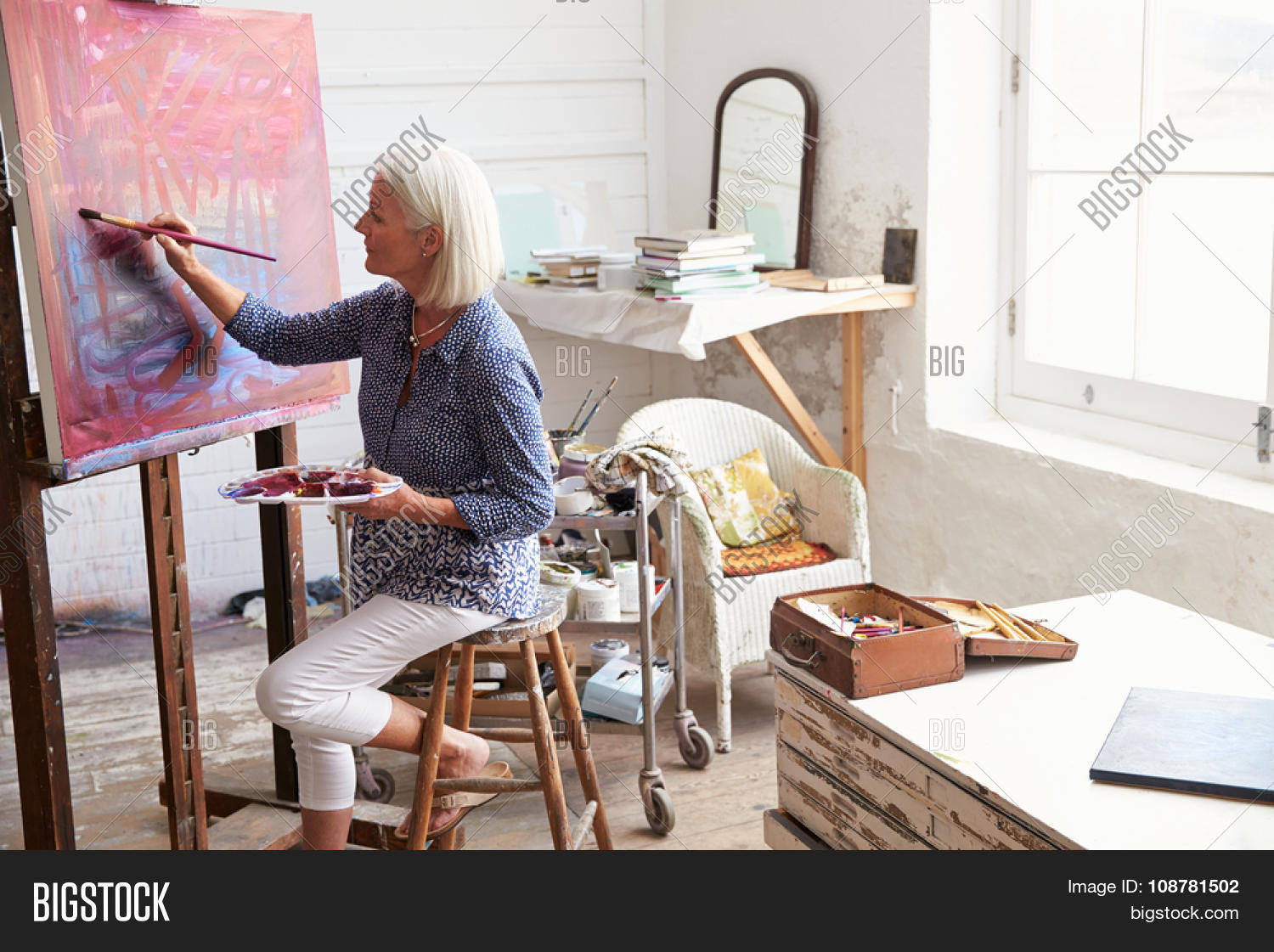 Female Artist Working Image & Photo (Free Trial) | Bigstock