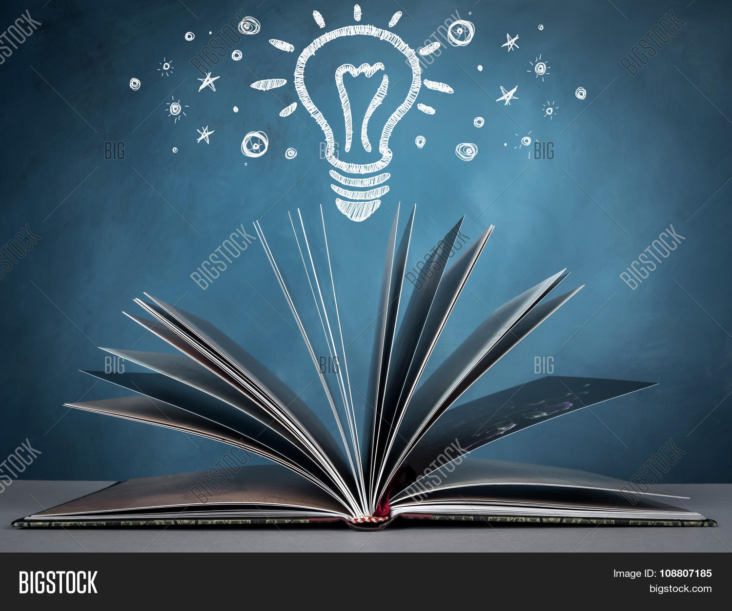 Open Book With Words Coming Out