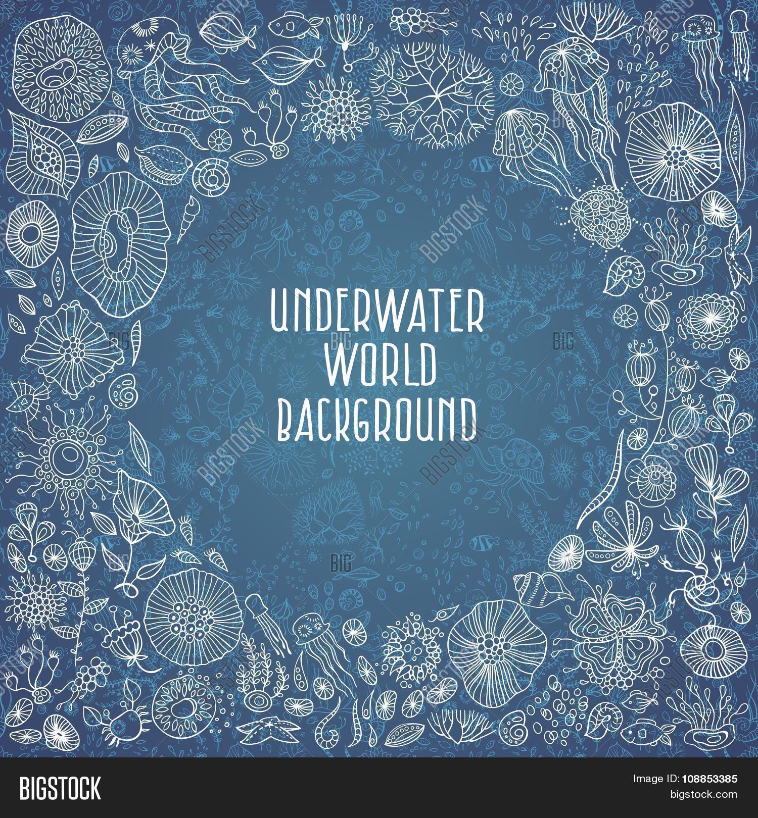 Hand Drawn Underwater Vector & Photo (Free Trial) | Bigstock