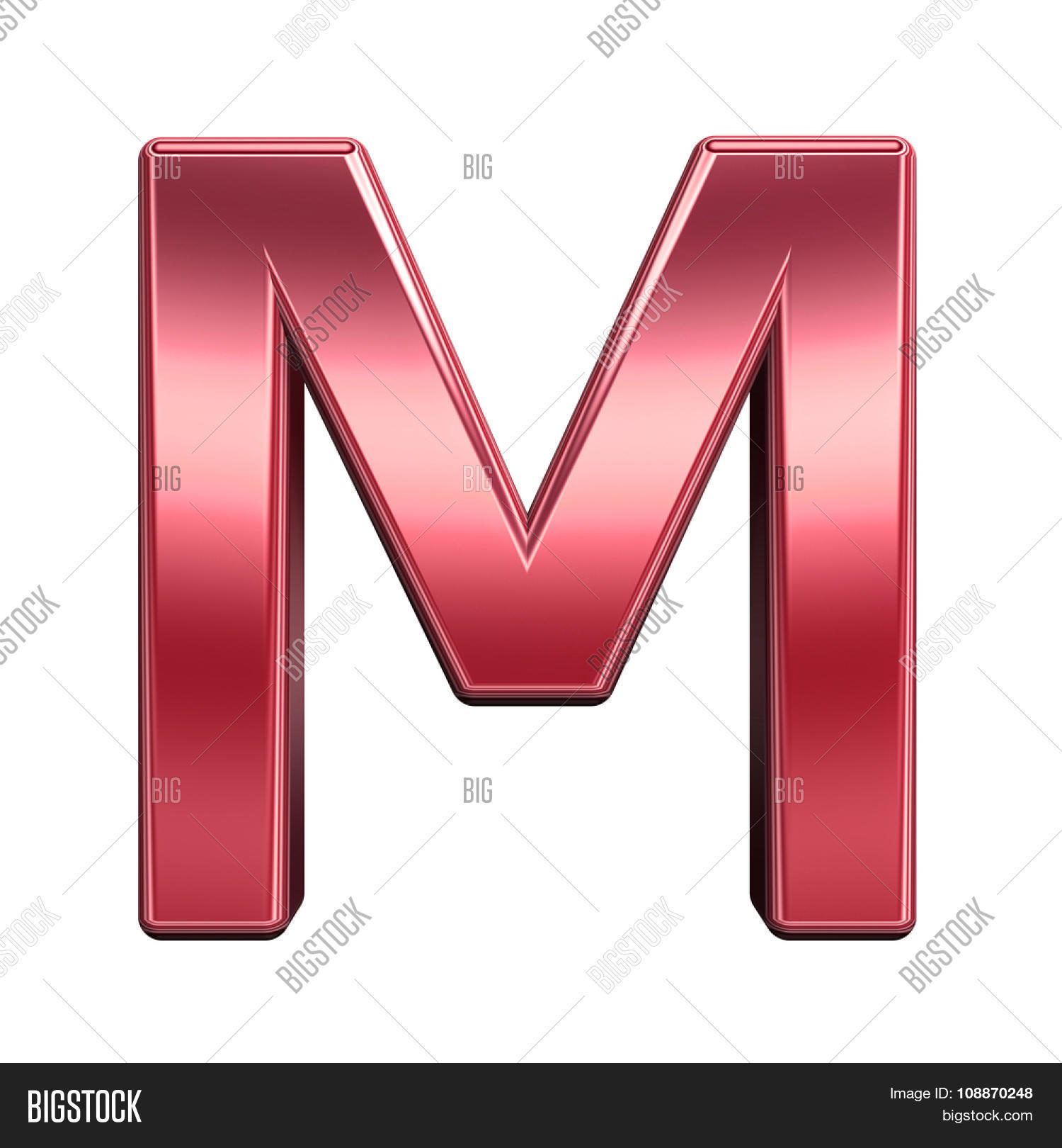 One Letter Shiny Red Image & Photo (Free Trial) | Bigstock