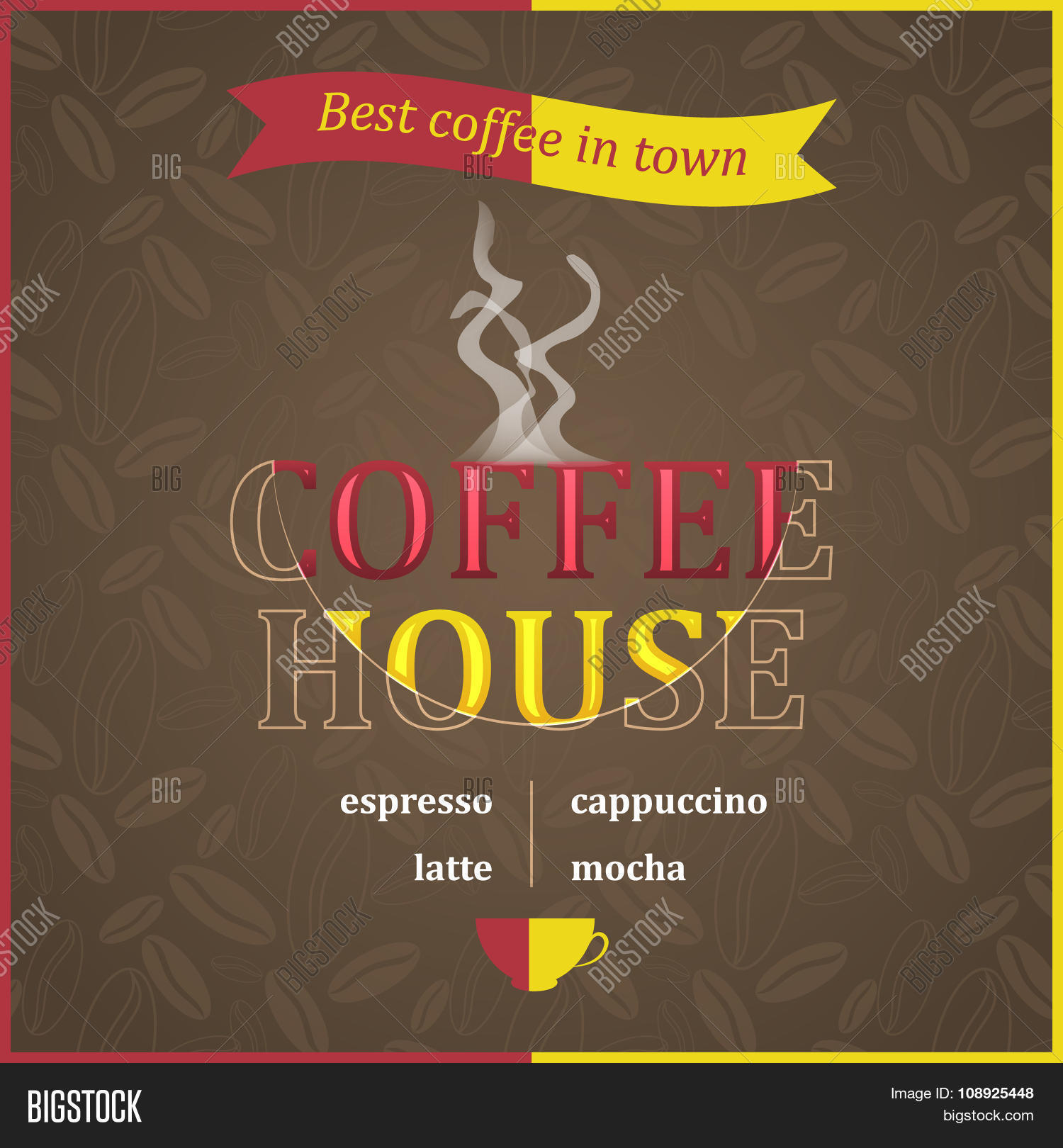 Coffee House Poster Vector & Photo (Free Trial) | Bigstock