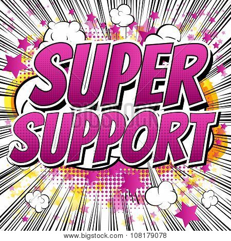 Super Support - Comic Vector & Photo (Free Trial) | Bigstock