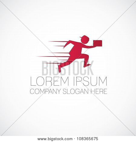 Fast Running Man Logo Vector & Photo (Free Trial) | Bigstock