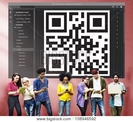 QR Code Encryption Image & Photo (Free Trial) | Bigstock