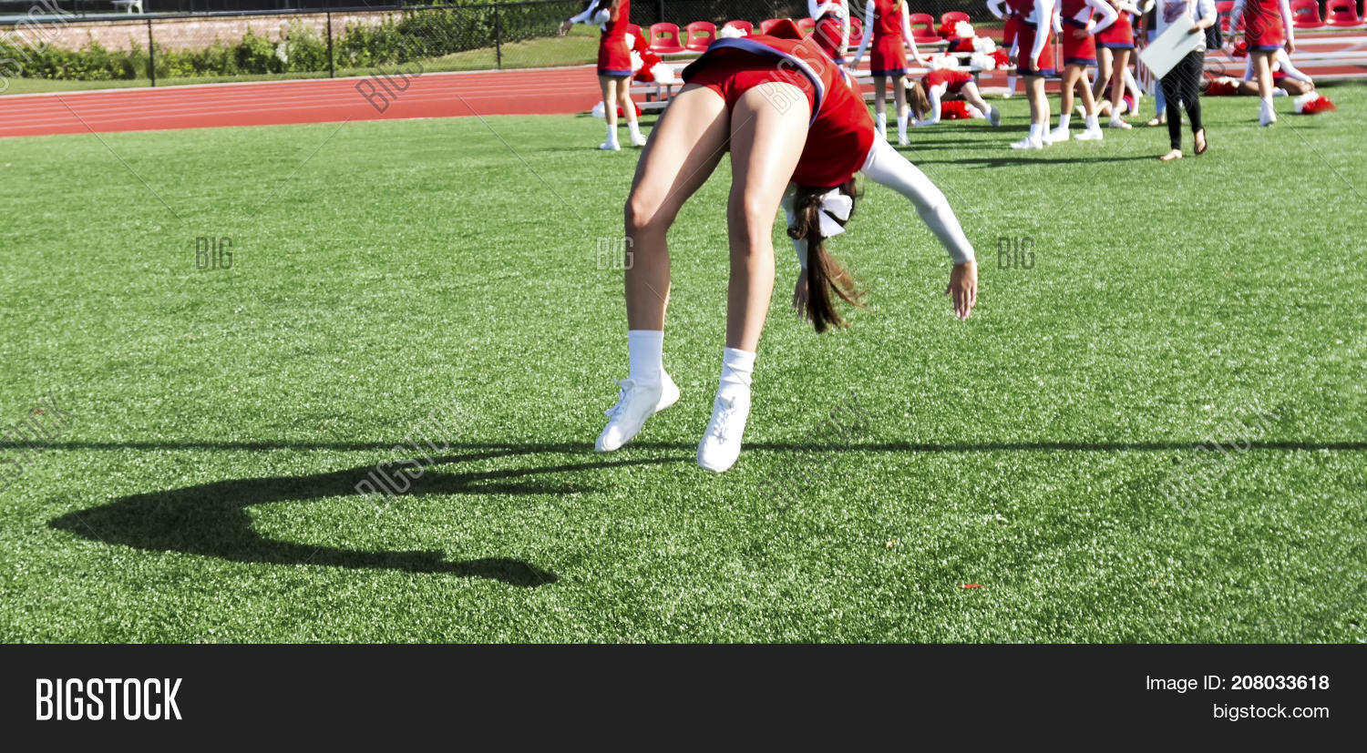 Cheerleader Practicing Image & Photo (Free Trial) | Bigstock