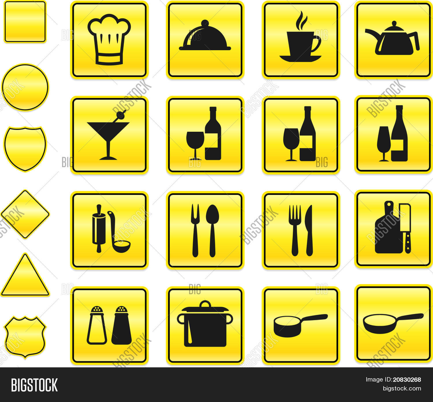 Restaurant Icon On Vector & Photo (Free Trial) | Bigstock