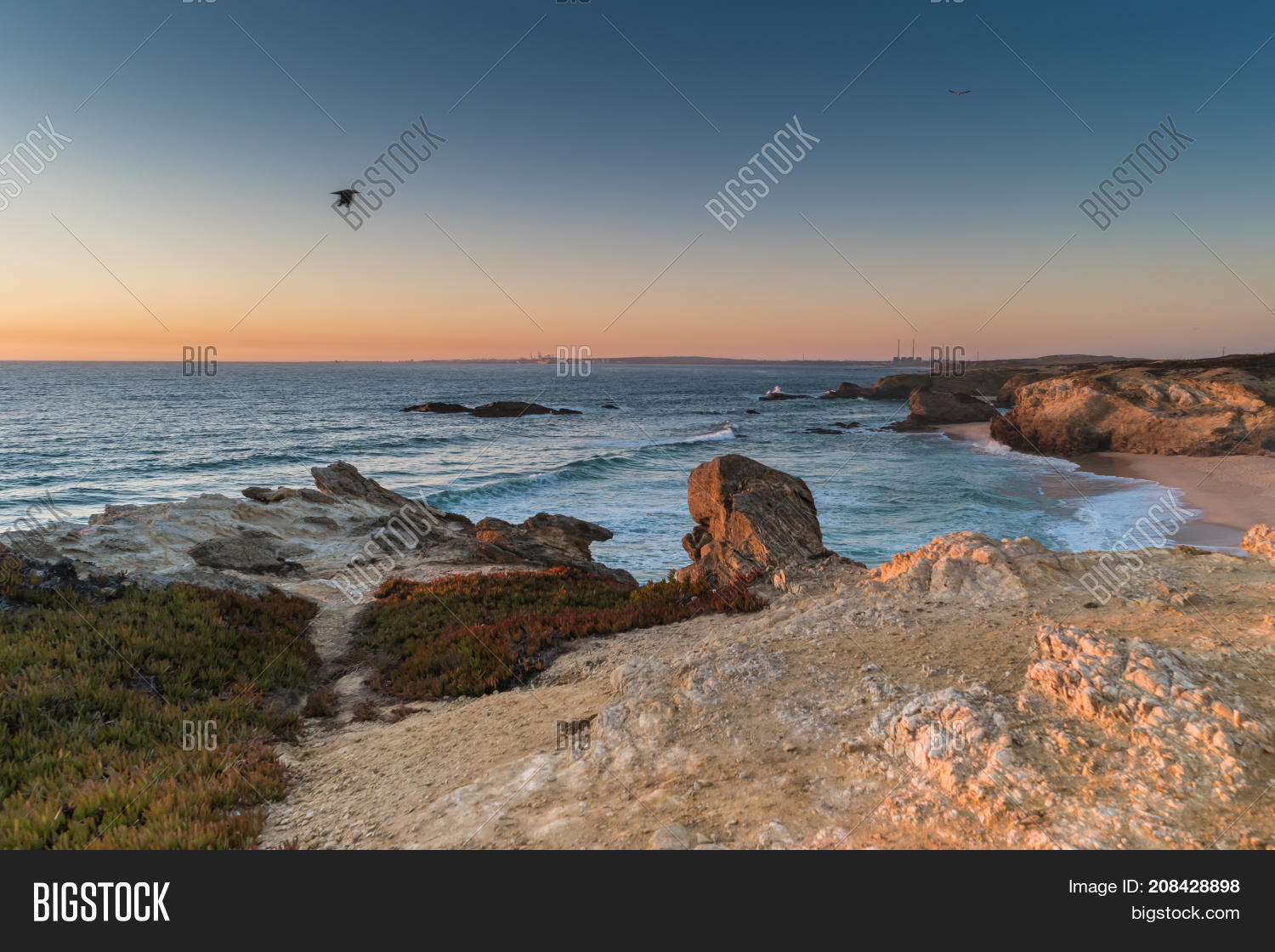 Sunset Beach Rocks Image & Photo (Free Trial) | Bigstock
