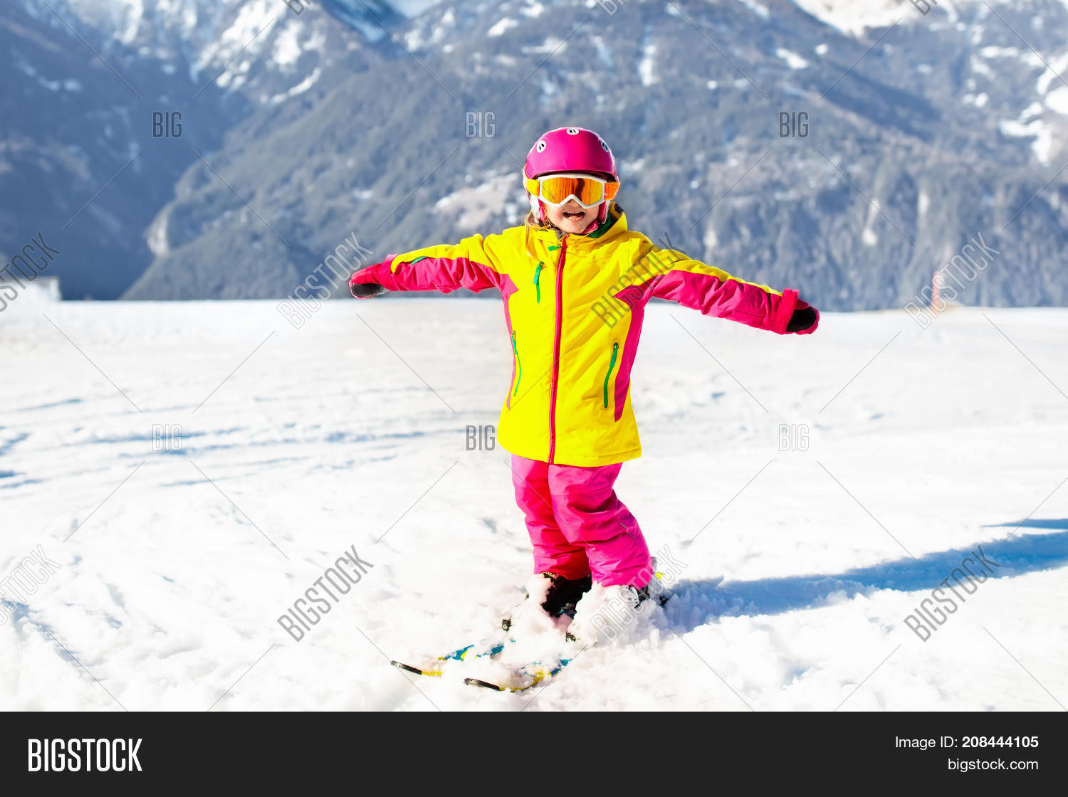 Kids Winter Snow Sport Image & Photo (Free Trial) | Bigstock