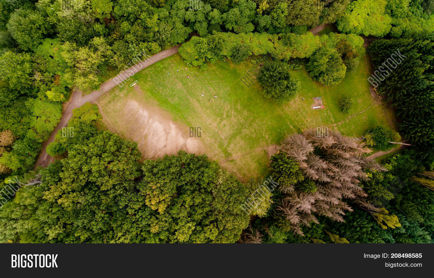Top View Lawn Middle Image & Photo (Free Trial) | Bigstock