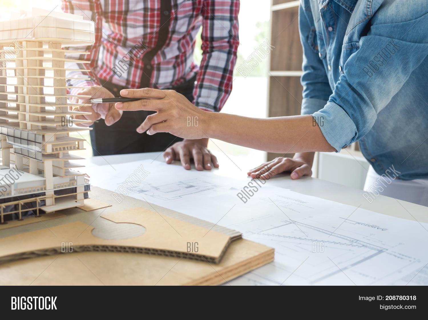 Architect Working On Image & Photo (Free Trial) | Bigstock