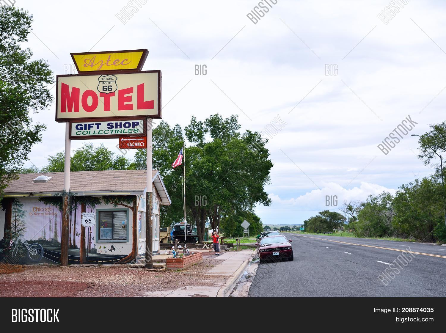 Sign Aztec Motel Image & Photo (Free Trial) | Bigstock