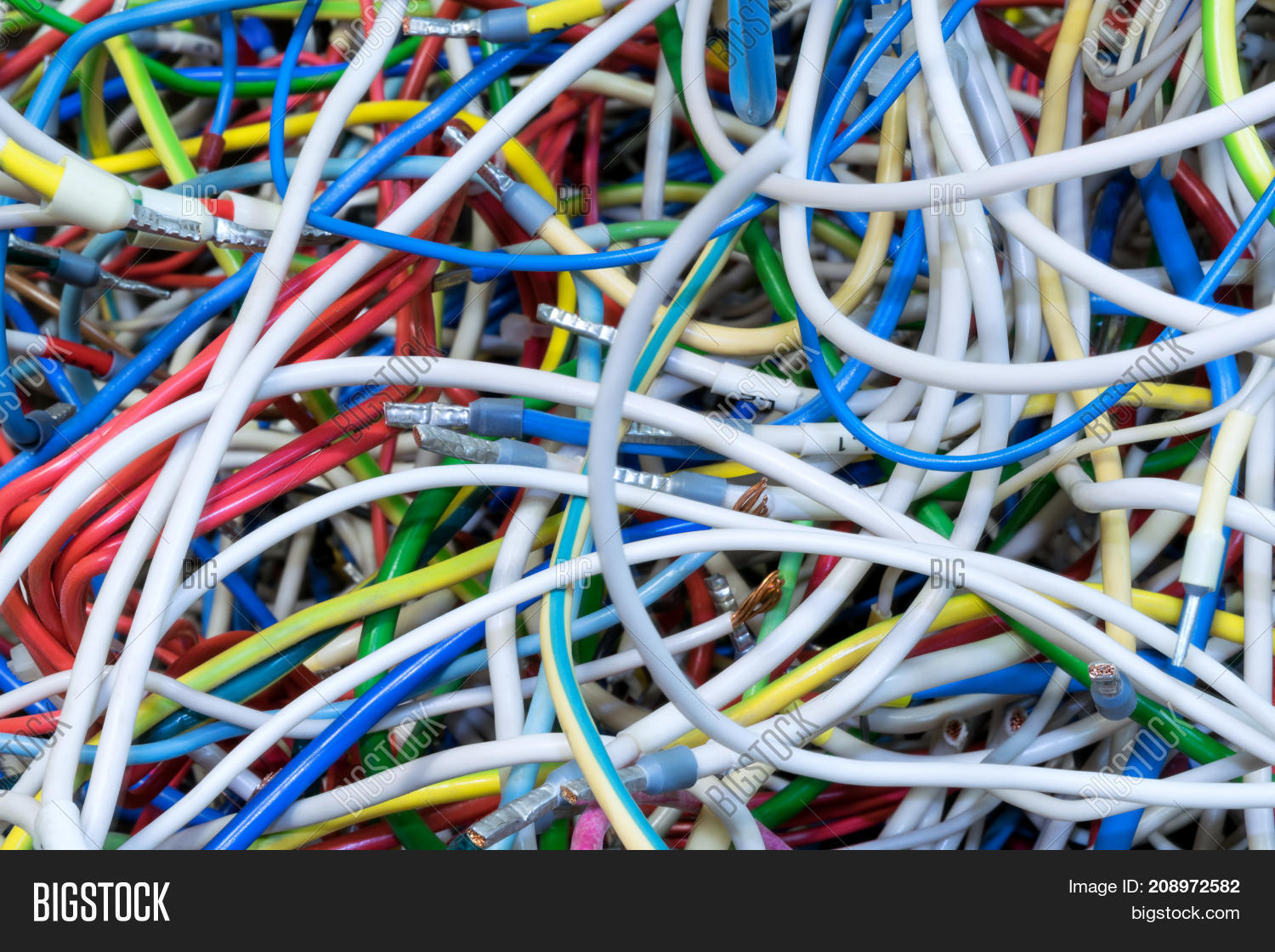 Bunch Electric Wires Image & Photo (Free Trial) | Bigstock