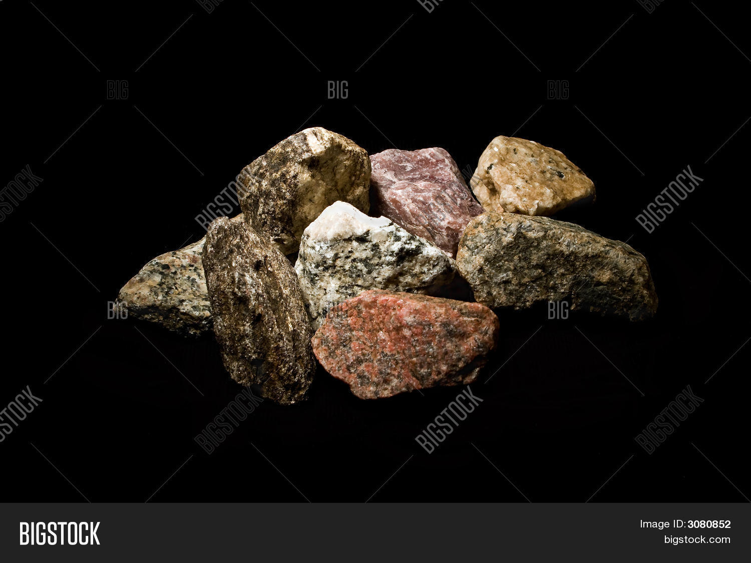 Rocks On Black Image & Photo (Free Trial) | Bigstock