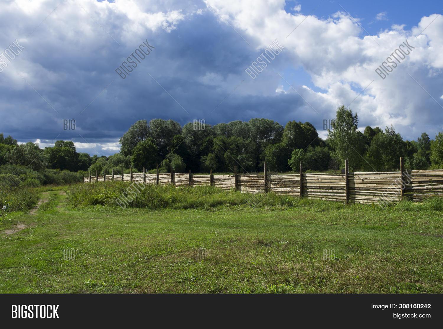 Wooden Fence Set Image & Photo (Free Trial) | Bigstock