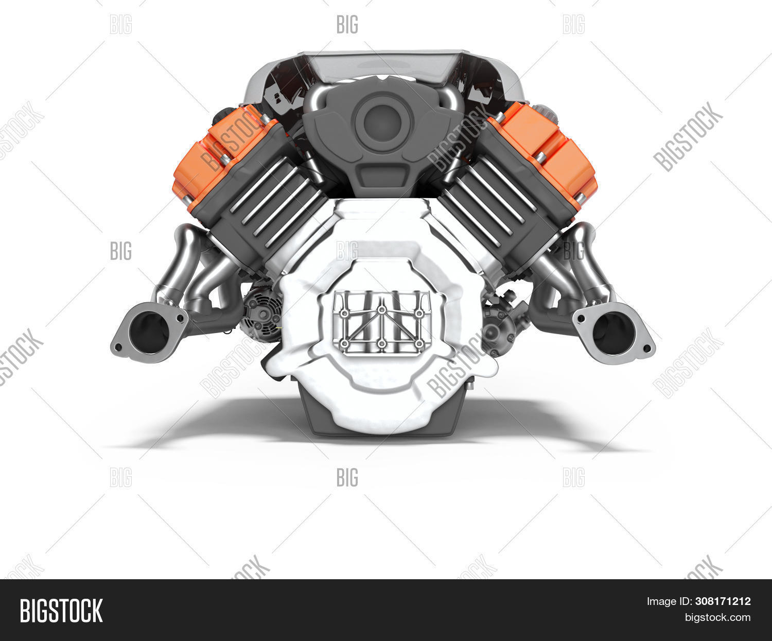 Car Engine Red Image & Photo (Free Trial) | Bigstock