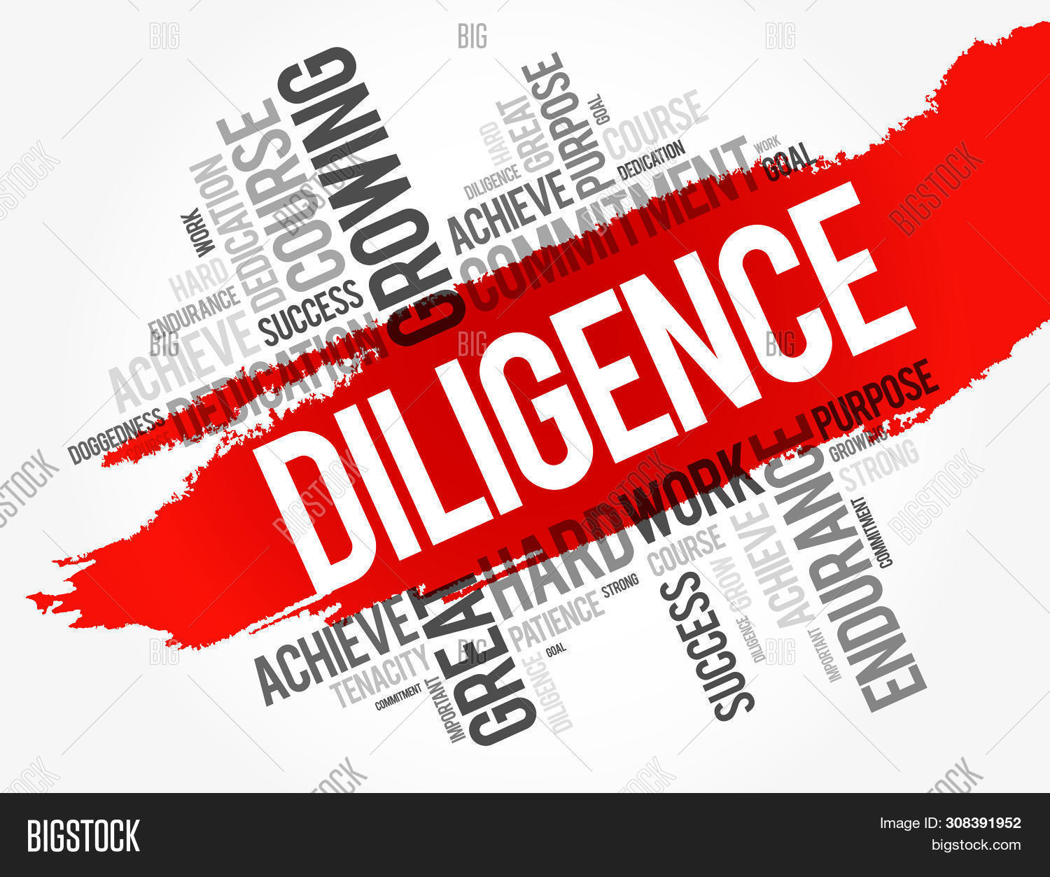 Diligence Word Cloud Image & Photo (Free Trial) | Bigstock