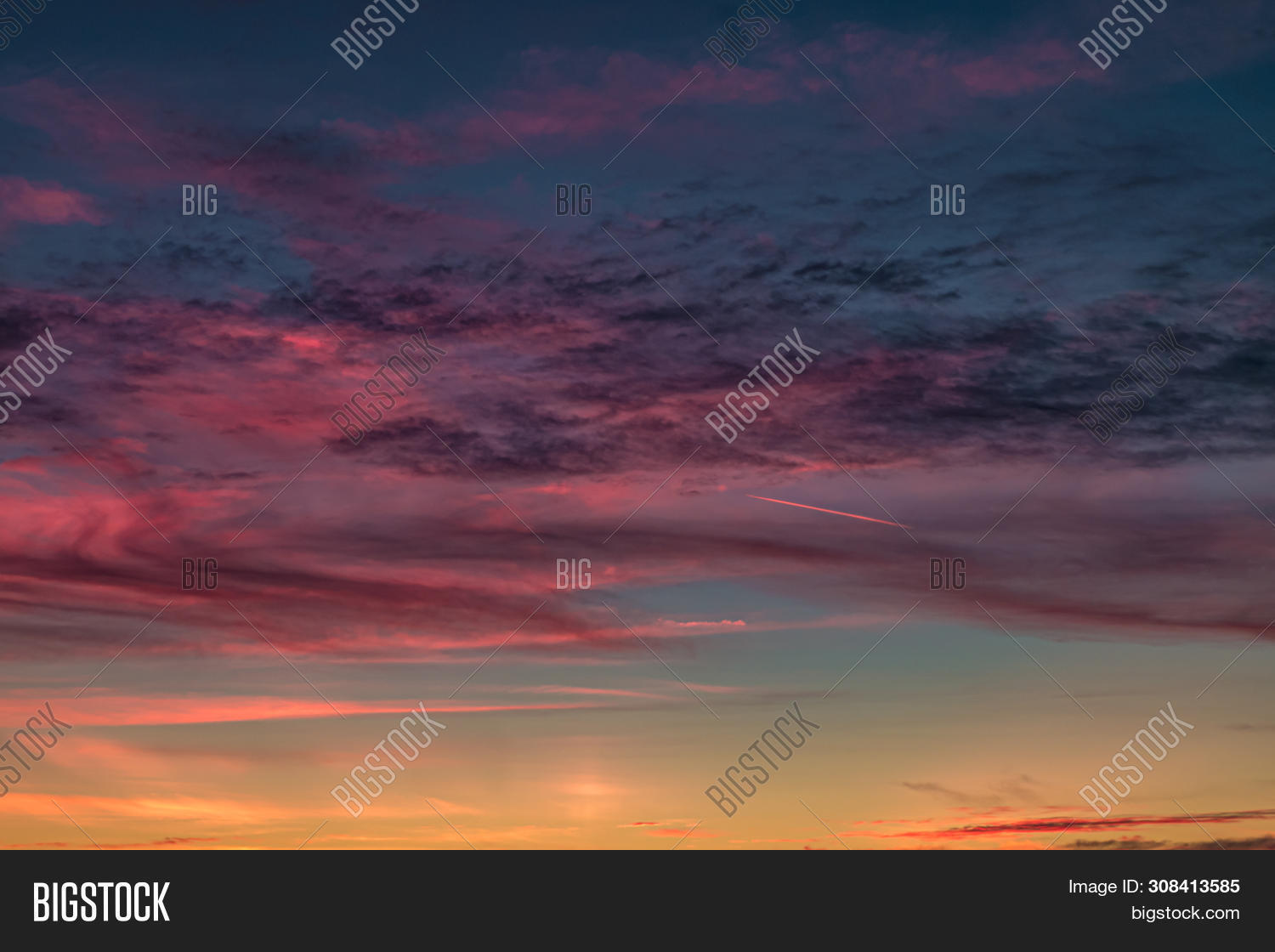 Blue Violet Red Sunset Image & Photo (Free Trial) | Bigstock
