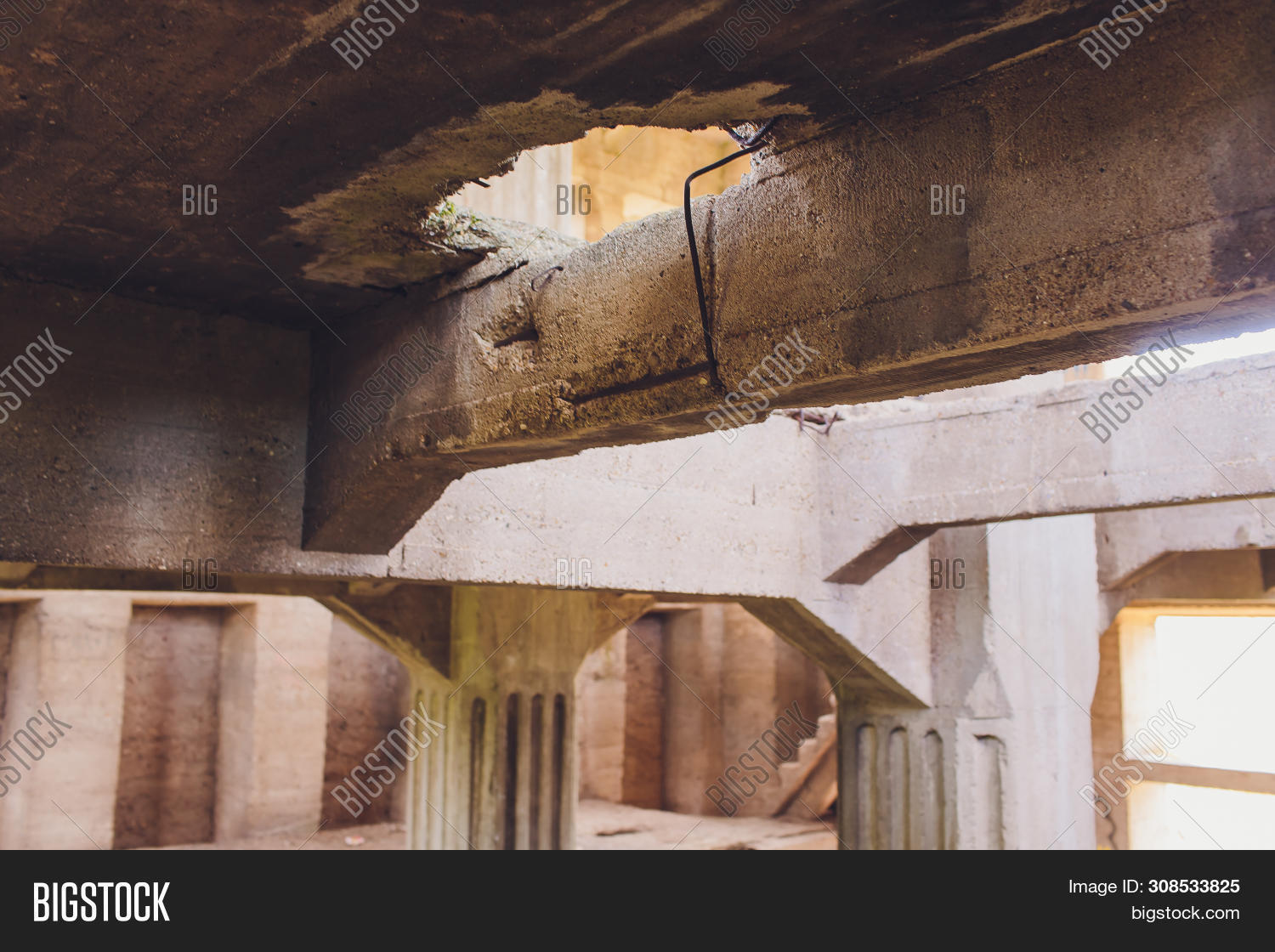 Destroyed Big Concrete Image & Photo (Free Trial) | Bigstock