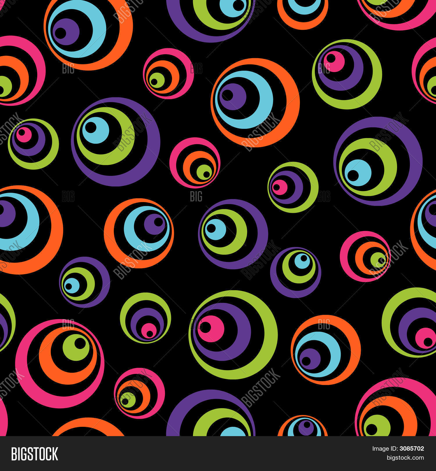 Retro Pop Circles Vector & Photo (Free Trial) | Bigstock