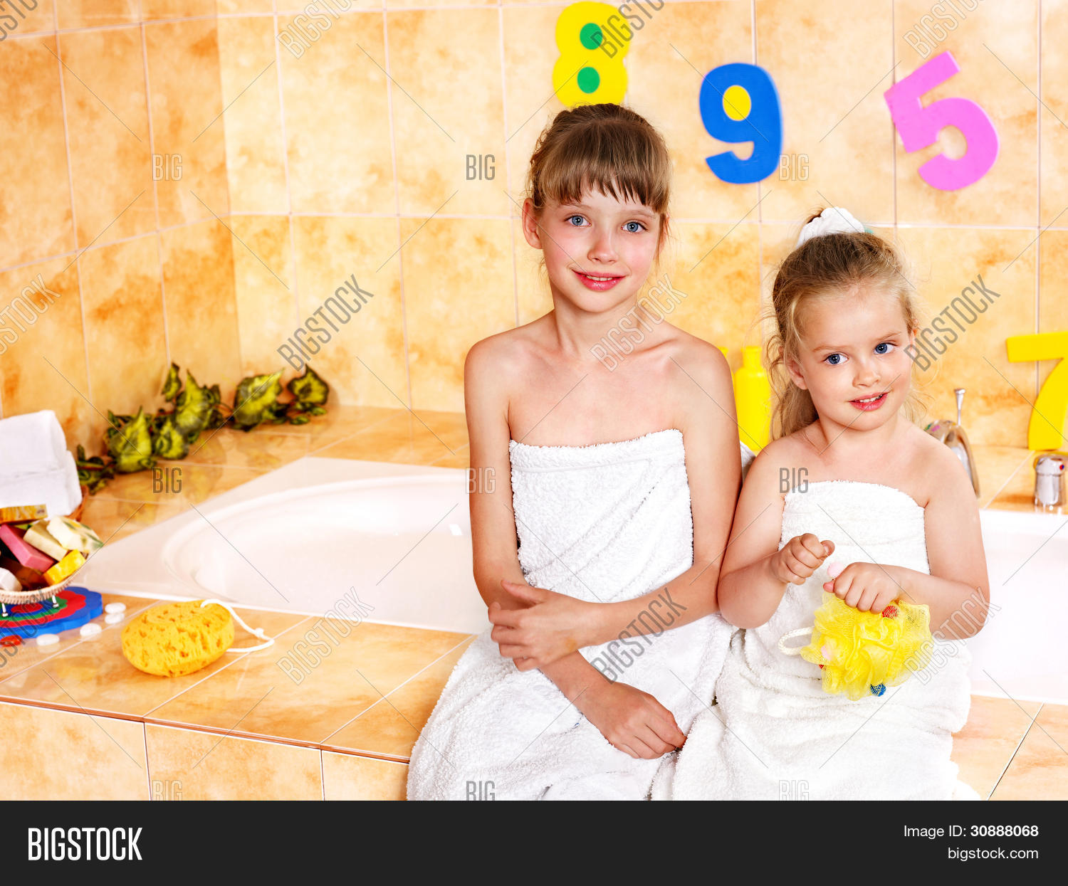 Little Girl Washing Image & Photo (Free Trial) | Bigstock