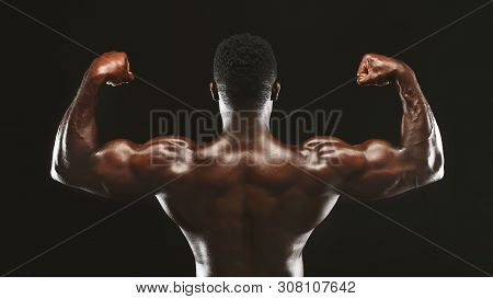 African American Man Flexing Biceps Images, Illustrations & Vectors ...