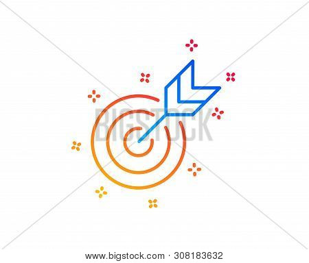 Target Line Icon. Vector & Photo (Free Trial) | Bigstock