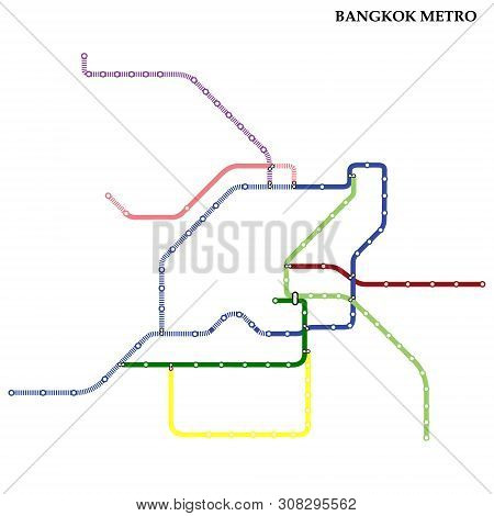 Map Bangkok Metro, Vector & Photo (Free Trial) | Bigstock
