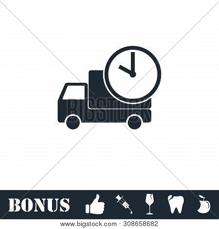 Delivery Time Icon Vector & Photo (Free Trial) | Bigstock