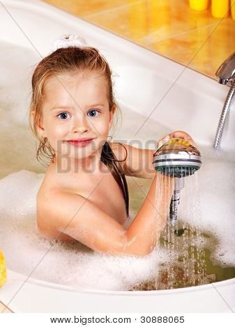 Little Girl Washing Image Photo Free Trial Bigstock